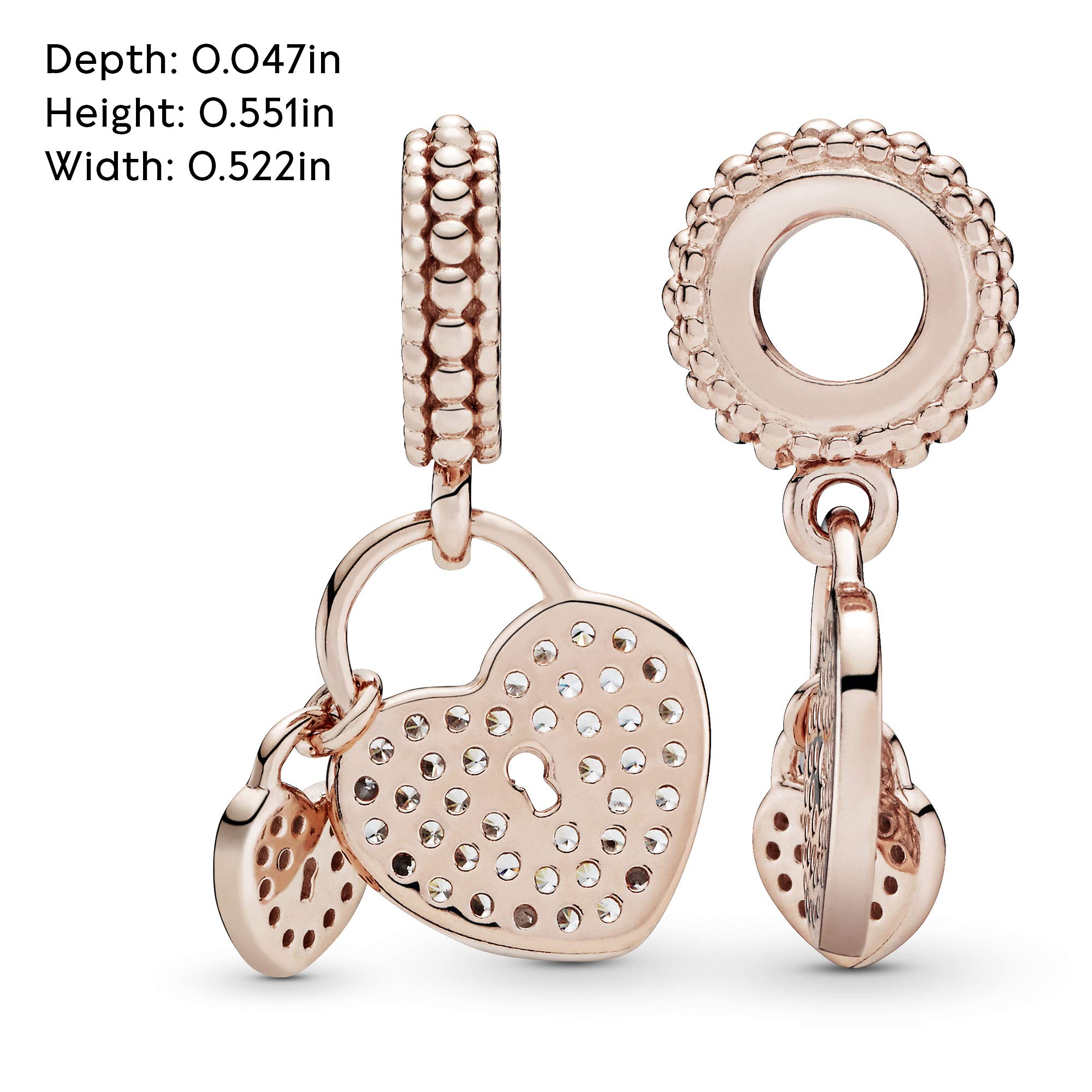 PANDORA Love Locks, Clear CZ
