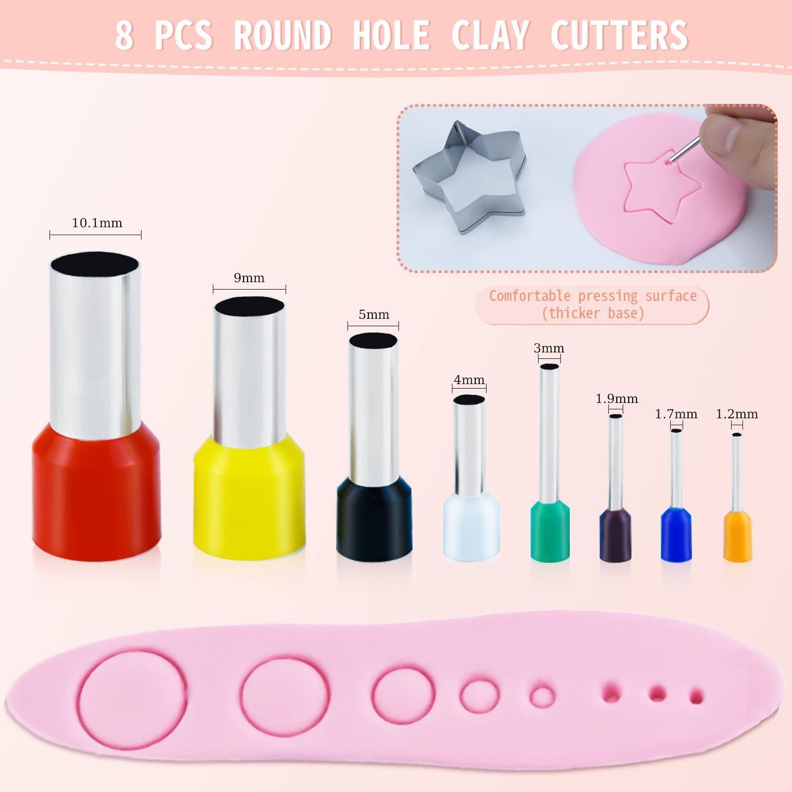 Polymer Clay Cutters for Earrings Making, 154 PCS Clay Cutters Shapes Accessories for Polymer Clay Jewelry Earring Making, Stainless Steel Polymer Clay Earring Cutters