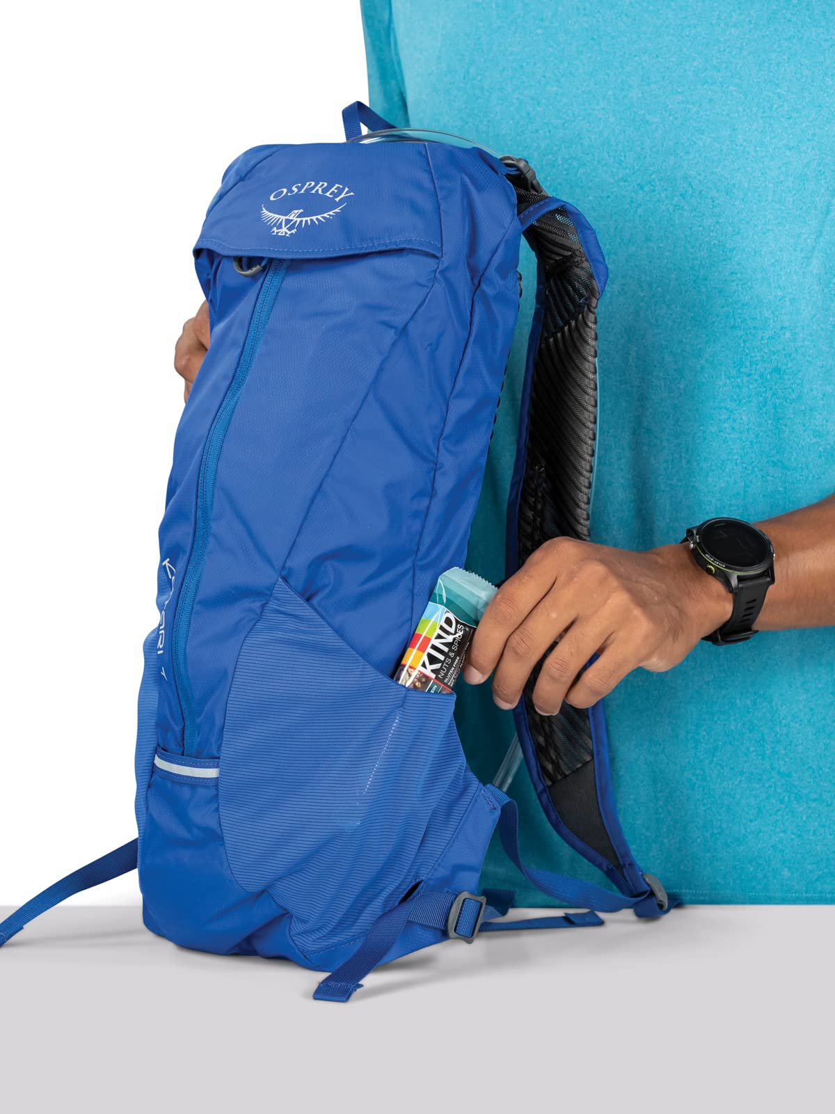 Osprey Katari 7L Men's Biking Backpack with Hydraulics Reservoir, Cobalt Blue