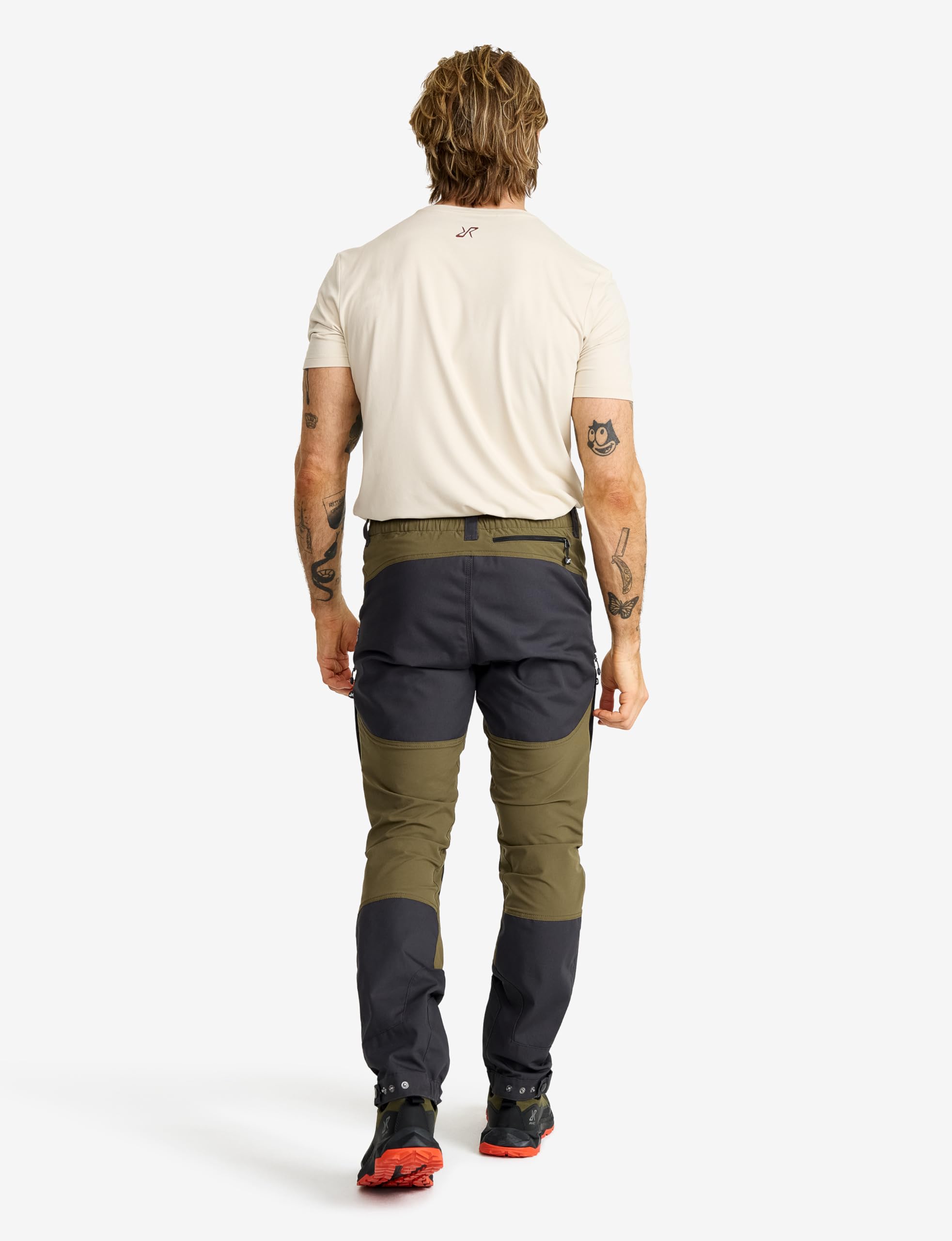 RevolutionRace Men’s RVRC GP Pro Pants, Durable and Ventilated Pants for All Outdoor Activities, Dark Olive, XL