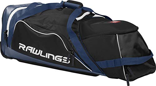 Rawlings | R1502 Wheeled Catcher's Bag | Baseball/Softball | Navy