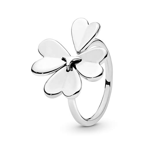 Pandora Moving Clover 925 Sterling Silver Ring, Size: EUR-52, US-6-197949-52