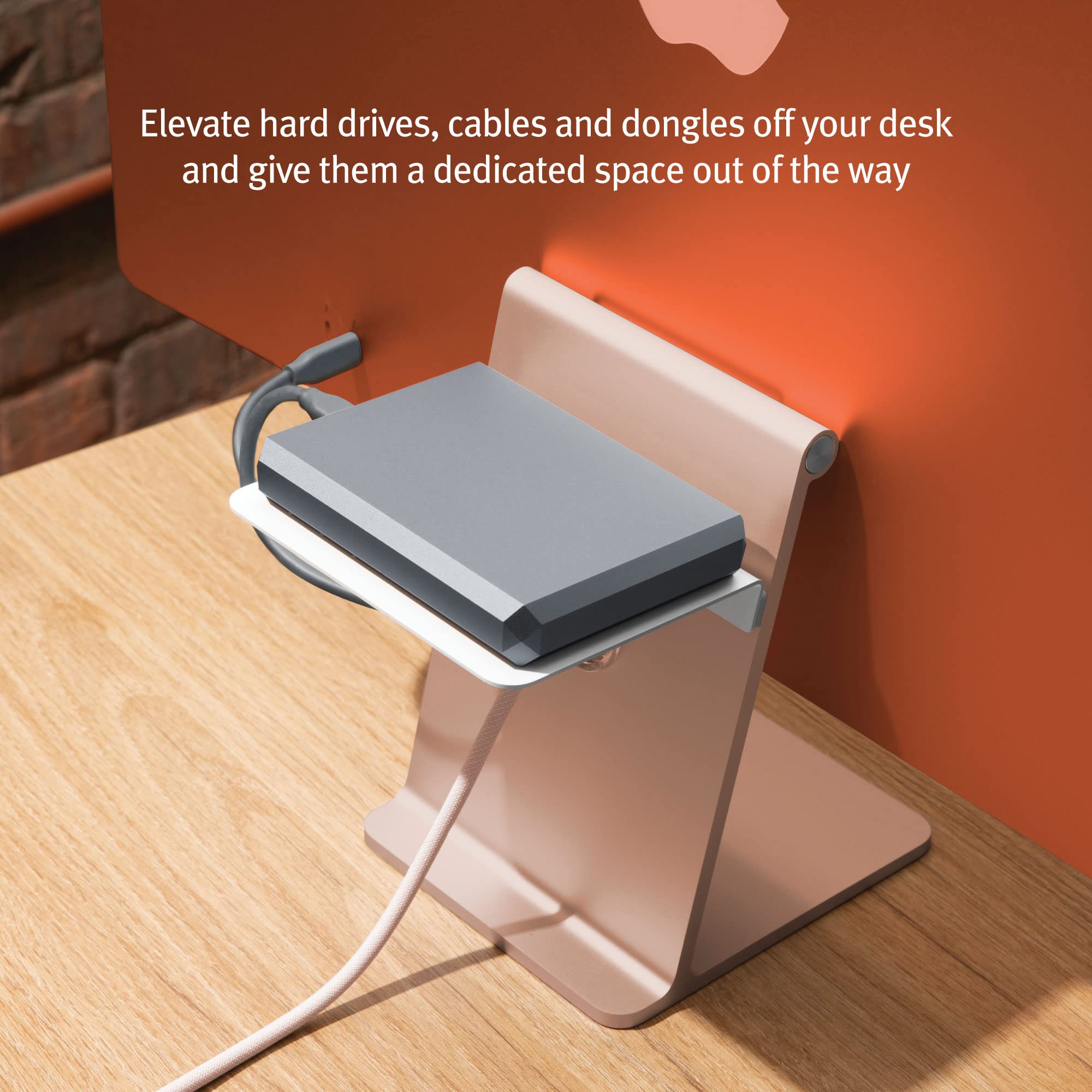 Twelve South Backpack for M1 iMac | Hidden Storage Shelf for Hard Drives and Accessories