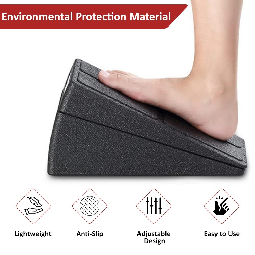 Squat Wedge Block Non Slip Professional Slant Board for Calf Stretching from NXT WIND, Adjustable Angles Knees Over Toes Equipment, Squat Ramp Foot Wedges for Squats Yoga Wedge Great for Exercise