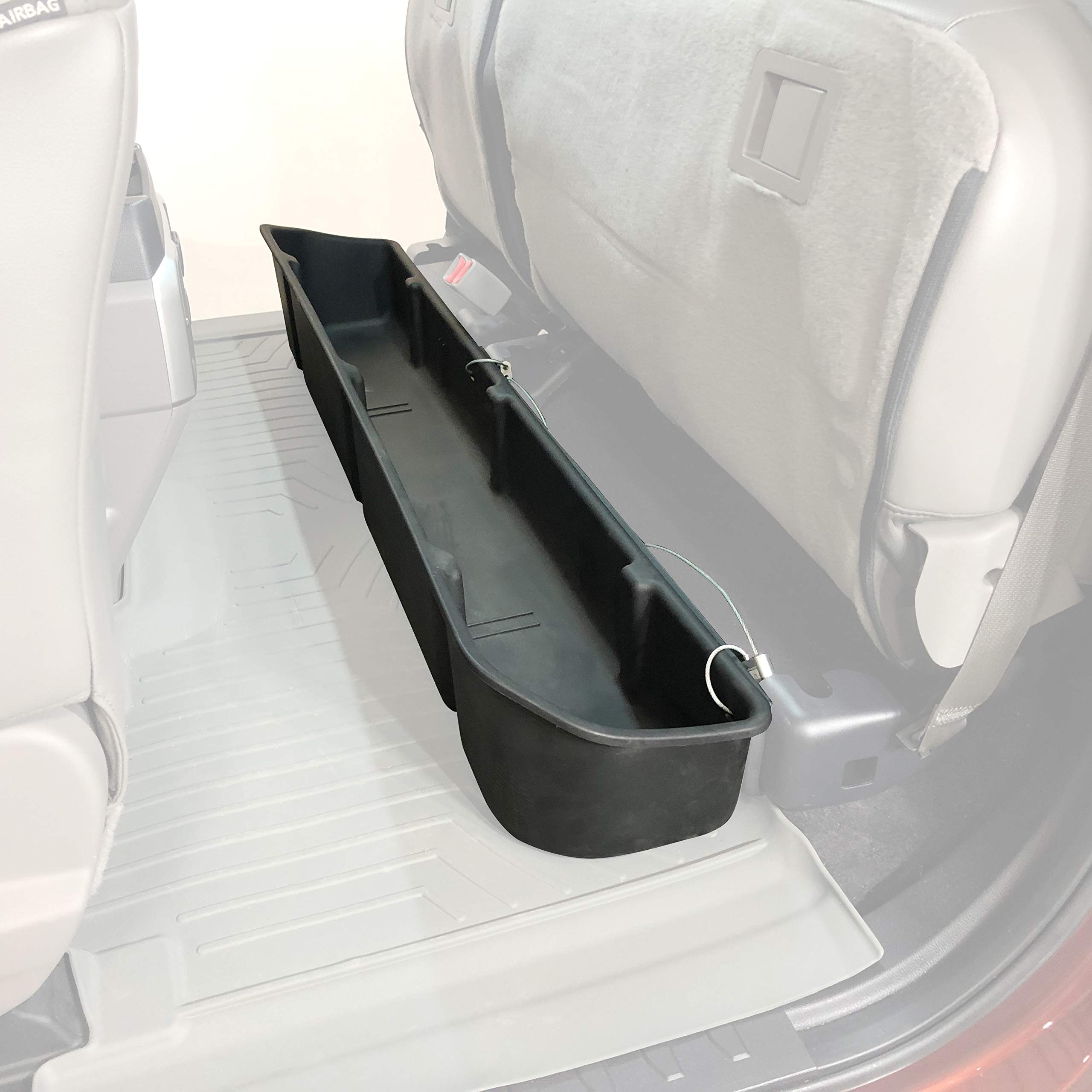 RHA Under Seat Storage 2015-2024 SuperCab Fits Ford F-150 F150 Super Cab, 2017-2024 F-250/F-350/F-450/F-550 Super Duty SuperDuty Upgraded Rear Underseat Box Black Organizer System SuperCab Only