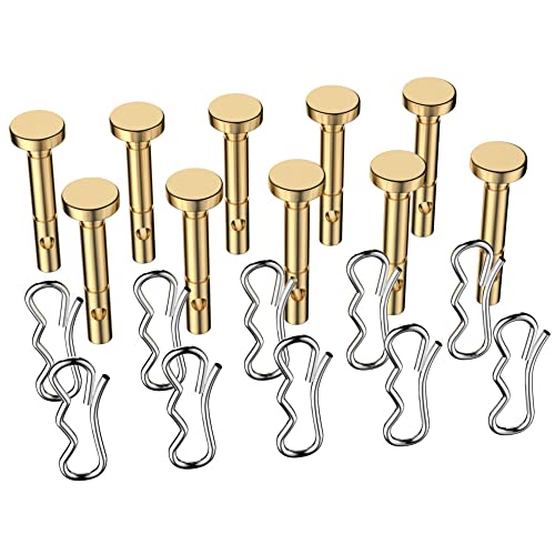 YESPURE 10Pcs Shear Pins and Cotter Pins Fit for Craftsman Troy Bilt Snowblower Snow Throwers and Lawn Tractors - Shear Pins 10pcs and Cotter Pins.