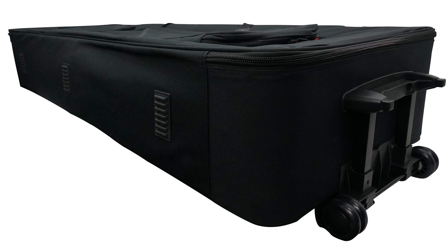 Rockville Rolling Bag 76 Key Keyboard Case W/Wheels+Trolley Handle+Large Pocket
