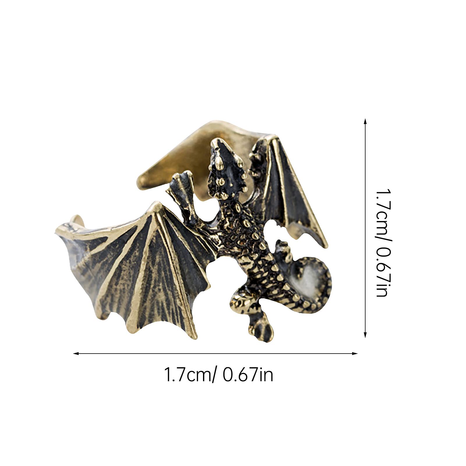 Vintage Luminous Punk Rings for Women Men Adjustable Open Rings Octopus Dragon Adjustable Stainless Steel Ring Gothic Stackable Rings Rings Retro