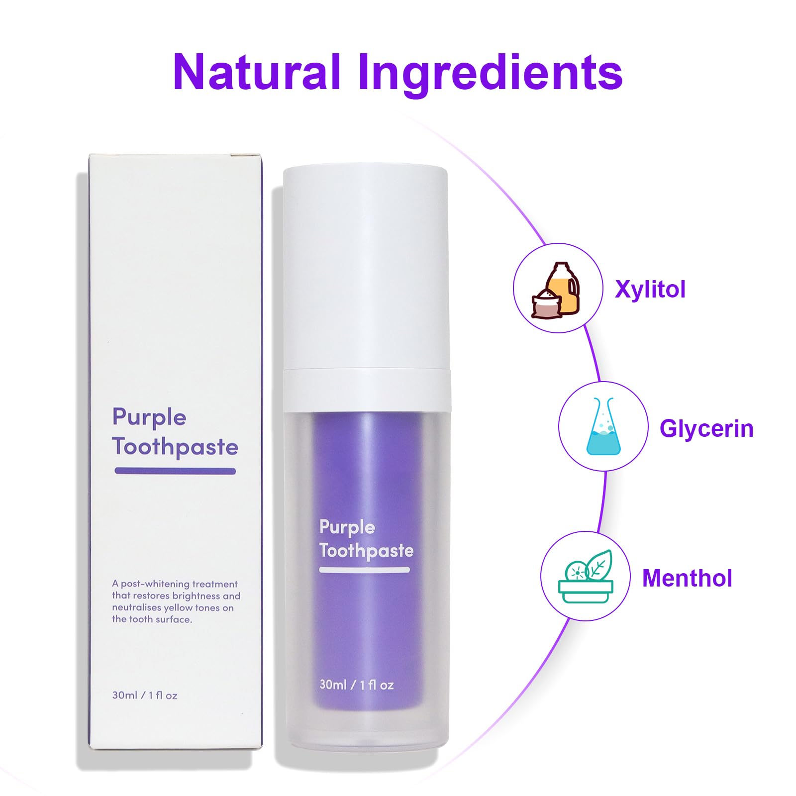 Purple Toothpaste Whitening
