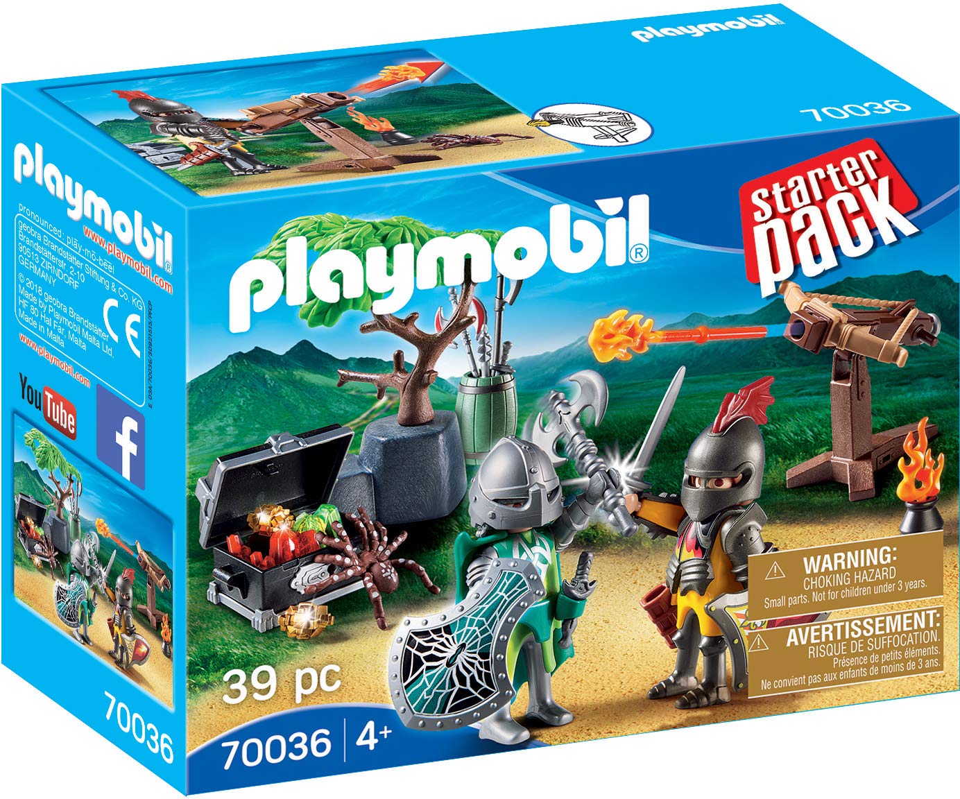 Playmobil Knight's Treasure Battle and Figure Pack Playset
