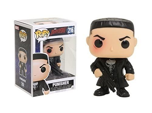 POP Marvel: Netflix Daredevil - Punisher (Frank Castle) Funko Pop! Vinyl Figure (Bundled with Compatible Pop Box Protector Case) Multicolor 3.75 inches