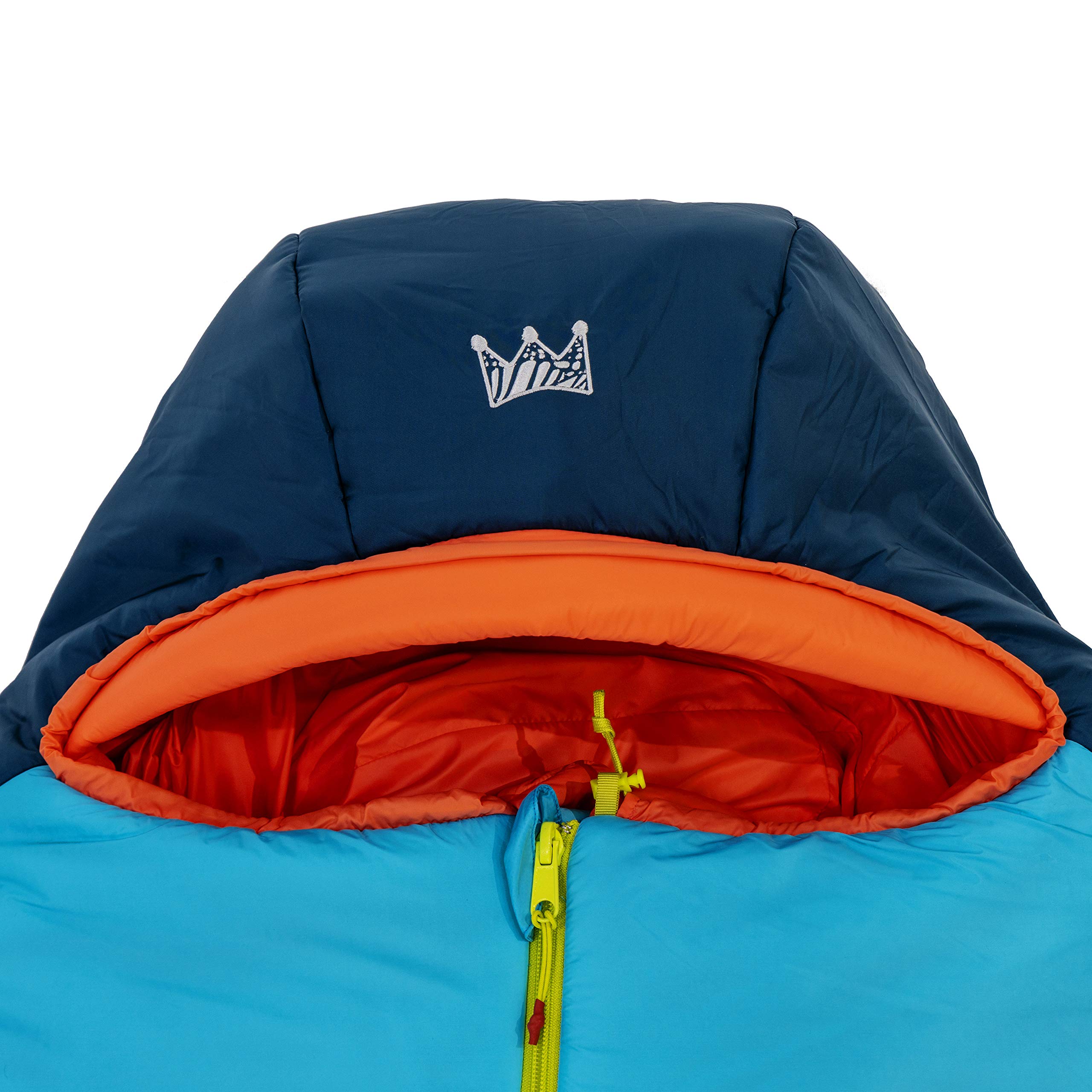 ust monarch sleeping bag with temp control, heavy duty construction, pillow option and carry case for camping, hiking, backpacking and outdoors - regular