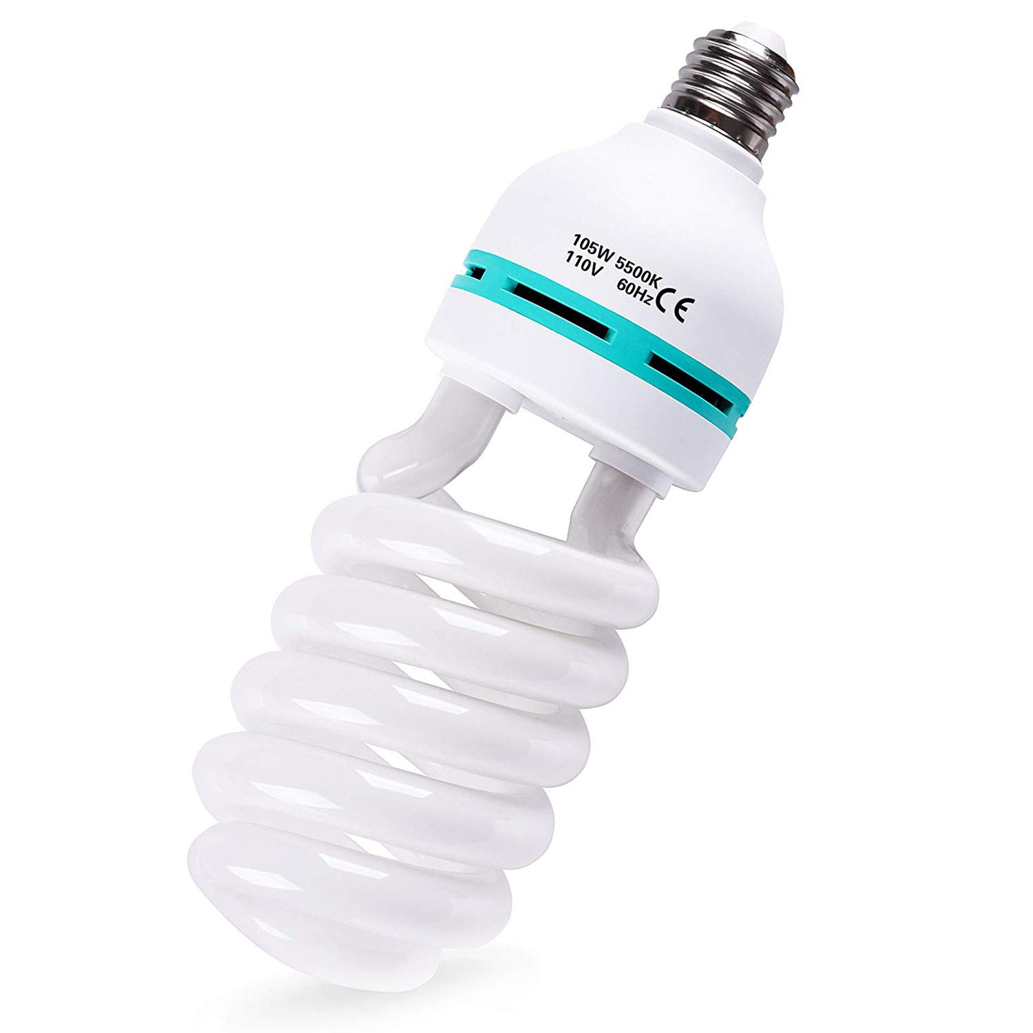 SLOW DOLPHIN Photo CFL Full Spectrum Light Bulb,105W 5500K CFL Daylight for Photography Photo Video Studio Lighting(1 Pcs)