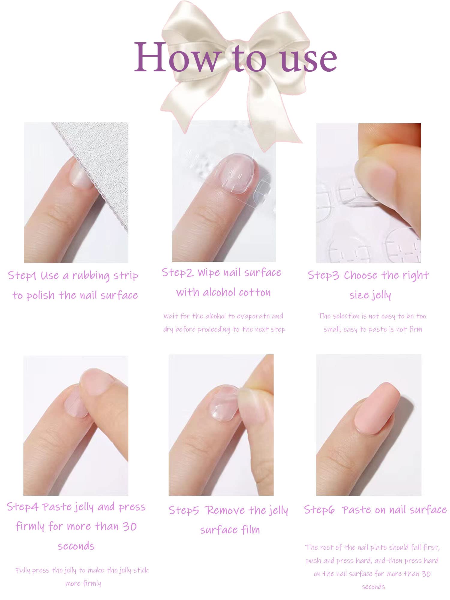 Press on Nails Medium Coffin SWEKKE Fake Nails Purple French Gradient Full Cover False Nails with Glitter Designs Acrylic Nails Glossy Glue on Nails Reusable Artificial Nails for Women Manicure