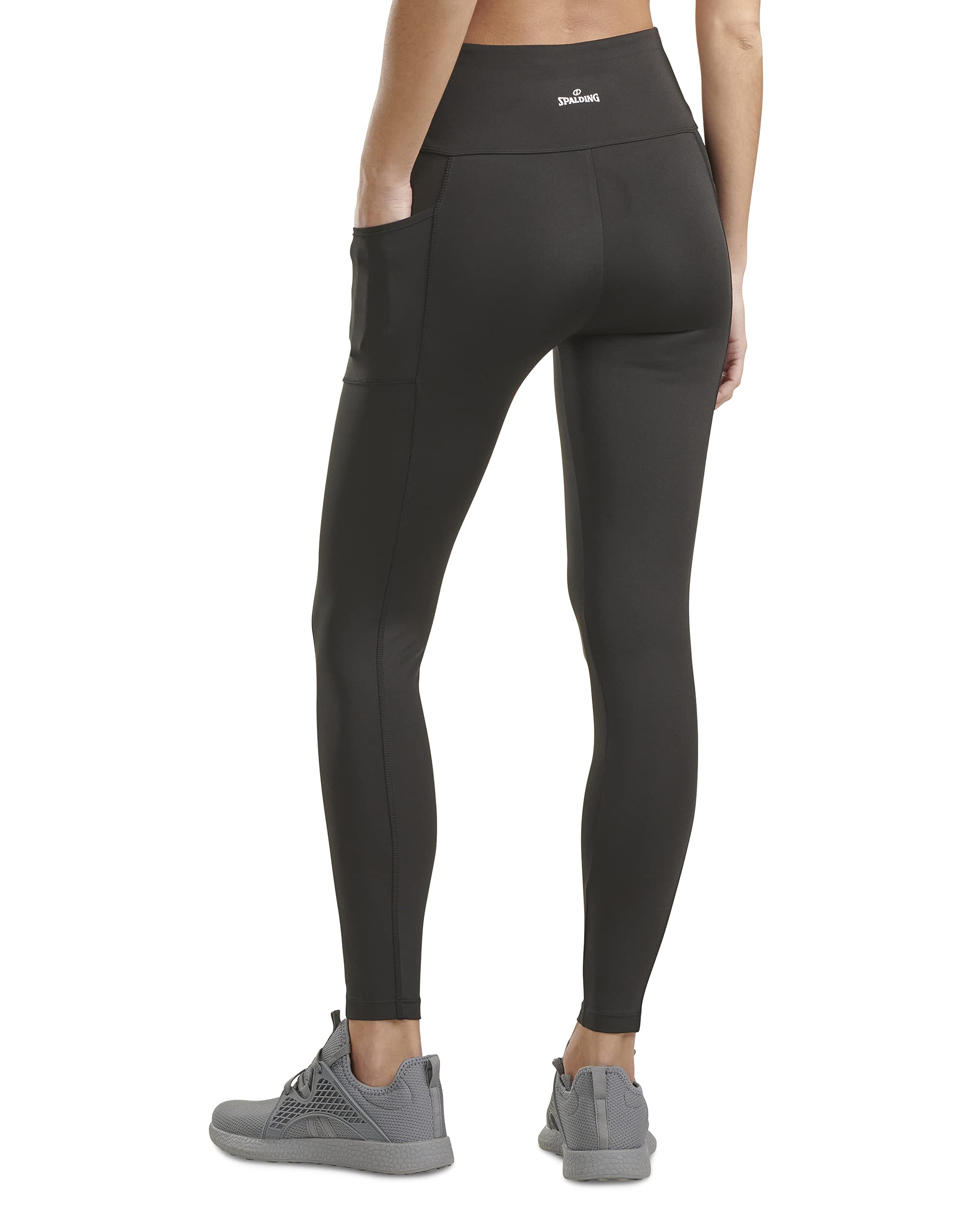 Spalding Women's Activewear 26 inch Inseam Legging with Pockets, Black, M