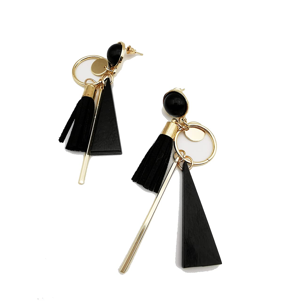 Seaberila 9 Pairs Statement Drop Dangle Earrings Gold Stud Earrings for Women Acrylic Earrings