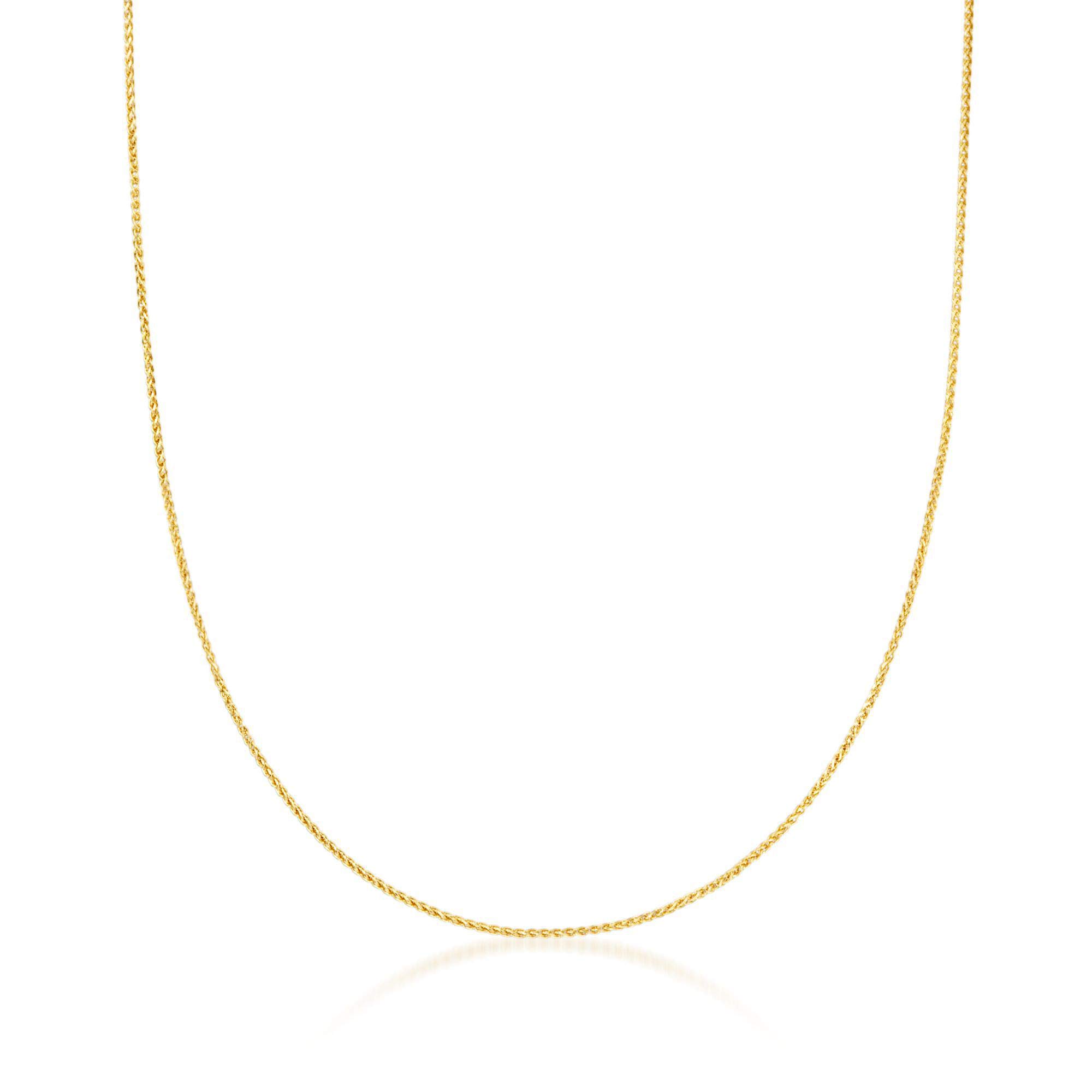 Ross-Simons 0.6mm 14kt Yellow Gold Wheat-Chain Necklace. 20 inches