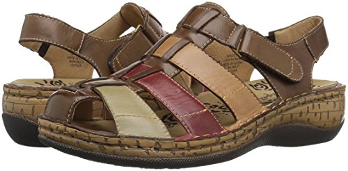 Propet Women's Jubilee Sandal, bark multi, 12 Medium US