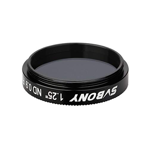 SVBONY SV139 Telescope Filter Moon Filter 1.25 inch 12.5 Percent Transmission Telescope Filter ND8 Neutral Density Filter for Telescope Eyepiece Reduce Moon Surfaces Overall Brightness