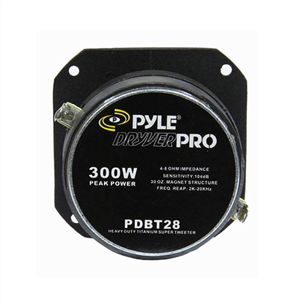 Pyle Pro Dryver 1 Inch 300 Watt Heavy Duty Titanium Super Car Tweeter (12 Pack)