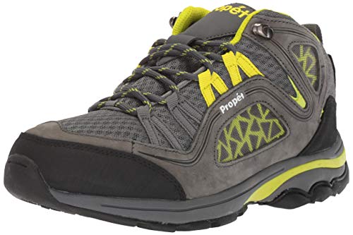 Propet Women's Propet Peak Boot, dark grey/lime, 6 2E 2E US