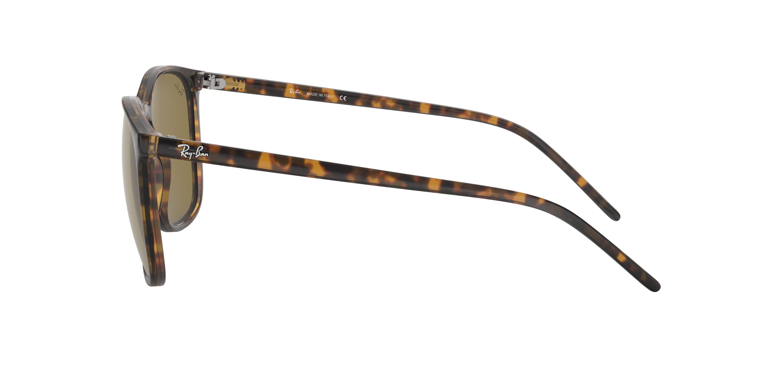 Ray-Ban RB4387 Square Sunglasses, Light Havana/Dark Brown, 56 mm