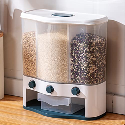 Veemoon 1pc Rice Bucket Plastic to Go Containers Plastic Containers for Food Spaghetti Container Grain Sealing Can Rice Cereal Multifunctional Sealing Can Whole Grains Storage Tank Pp