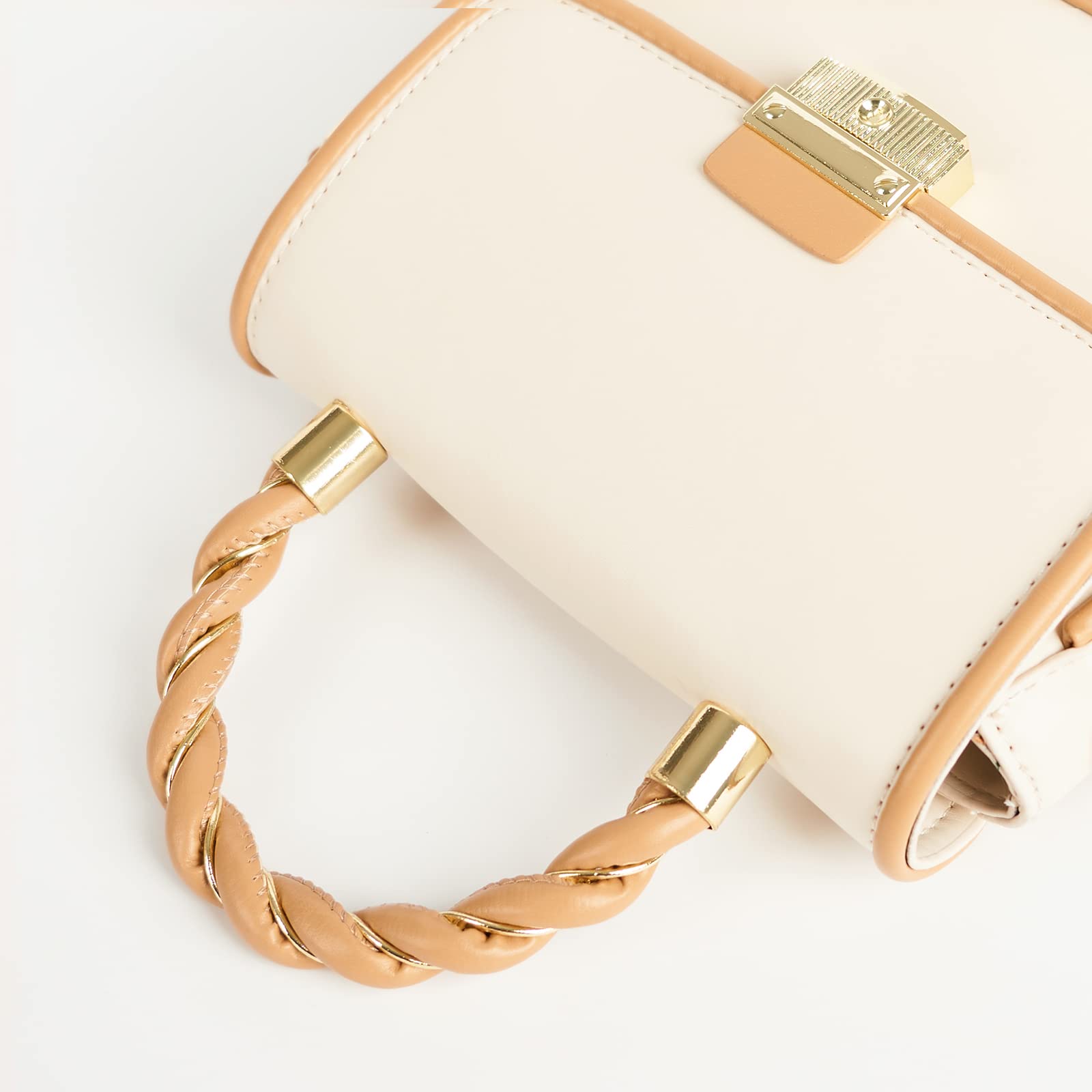 VODIU Women's Handbag Tote With Top-handle Zipper Closure for Women Shoulder Crossbody Bags Mini Flap Square