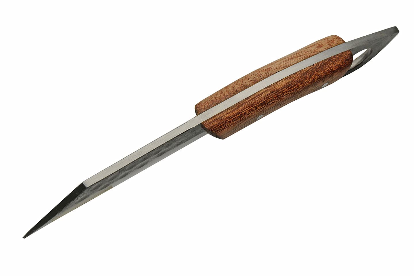 Szco Supplies 9.5β Full Tang Wood Handle Seax Blade Hunting Knife with Sheath, Brown (HS-4442)