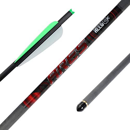 REEGOX 20” Carbon Crossbow Bolts-100% Carbon Crossbow Arrows with Field Point/Moon Nock-6 Pack