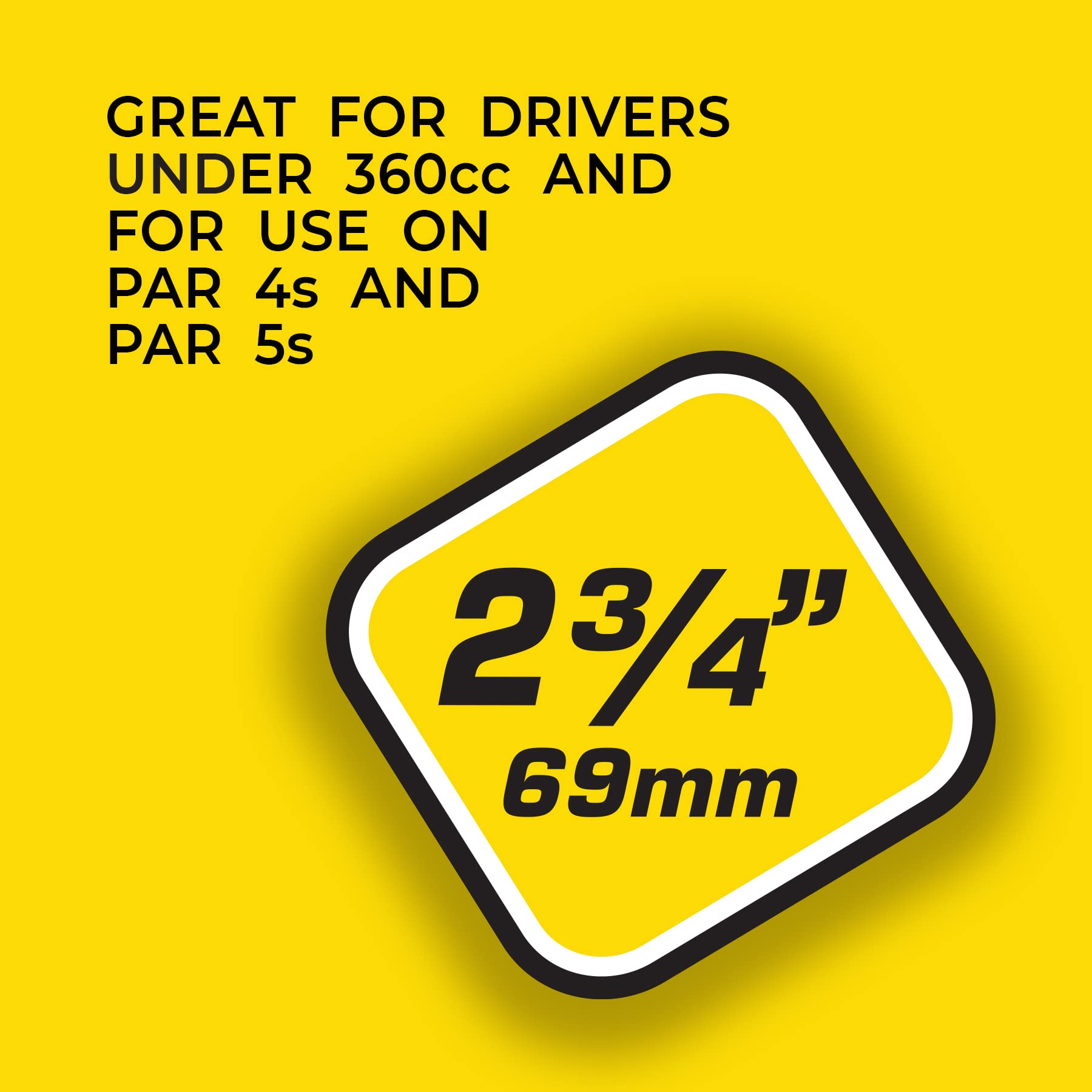 Pride Performance 2-3/4" Citrus Mix Golf Tee, 30 count