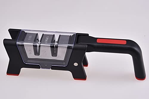 WANGYONGXIANG Knife Sharpener, Professional Kitchen Knife Sharpener, Easily Sharpens All Scissors, Chef and Kitchen Knives, Easily Restores Dull to Sharp, Manual Knife Sharpener