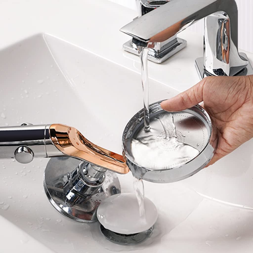 Pressurized Shower Head with 250 Water Outlets, Bathroom Shower Kit for Home Use with Swivel Head, Spa Showerheads, One-click Water Stop