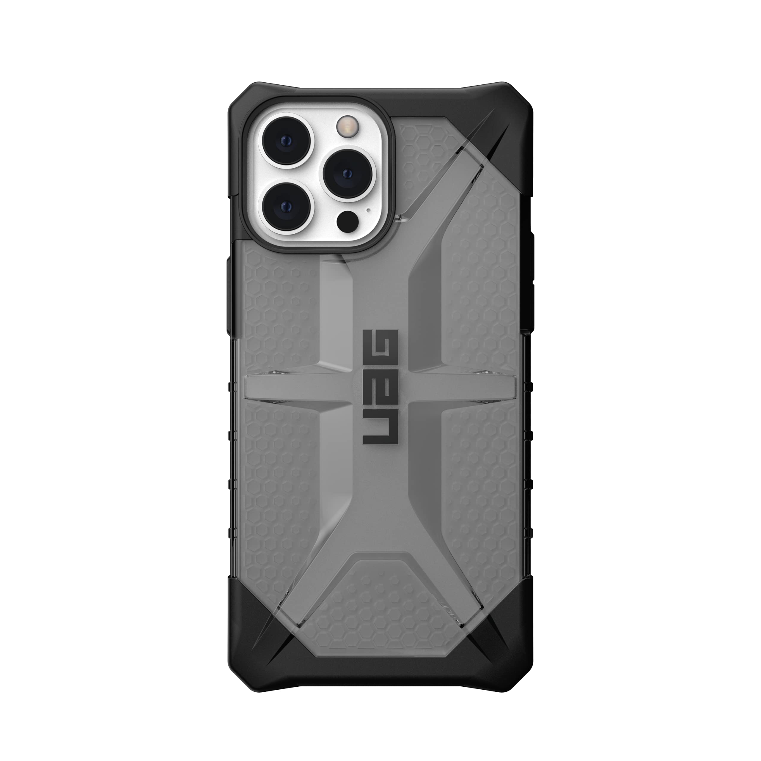 URBAN ARMOR GEAR UAG Designed for iPhone 13 Pro Max Case Grey Ash Rugged Lightweight Slim Shockproof Transparent Plasma Protective Cover, [6.7 inch Screen]