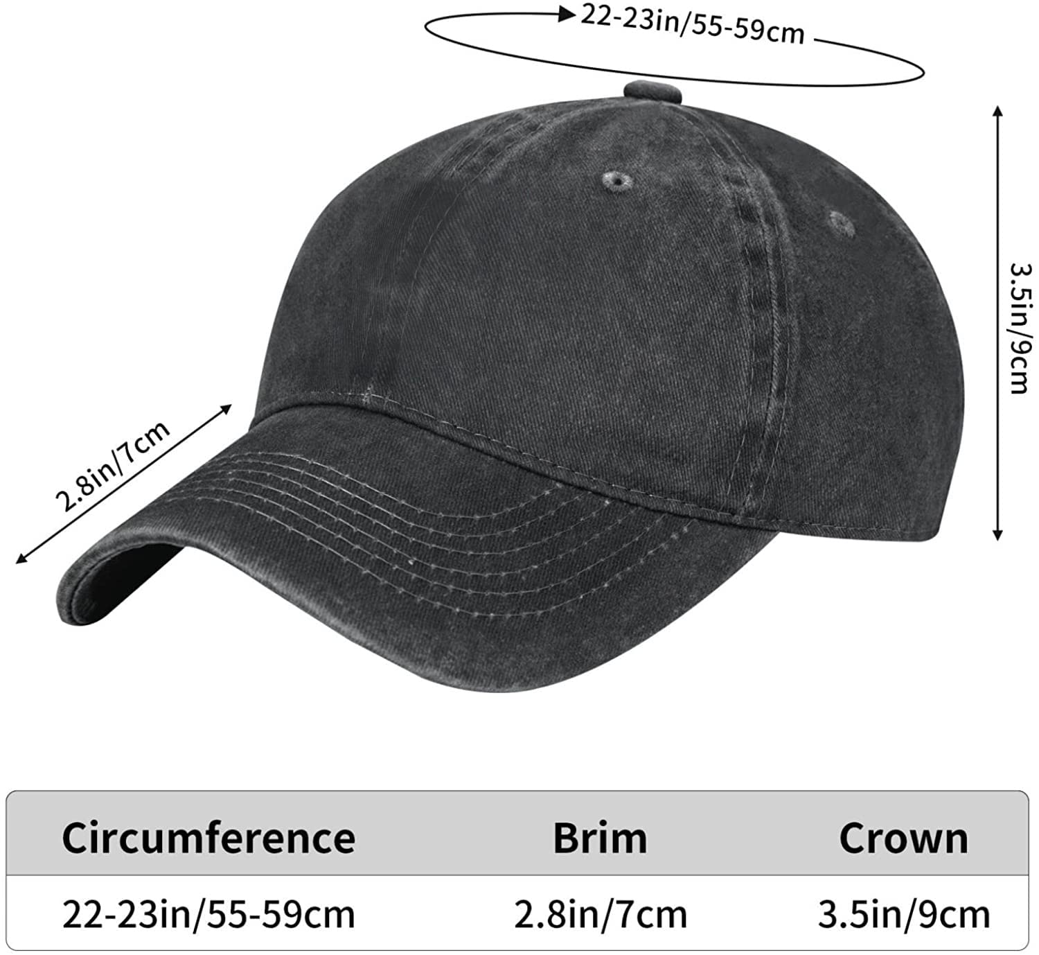 Ukraine Flag Baseball Cap Cowboy Hat Adjustable Washable Retro Hats for Men Women Adult
