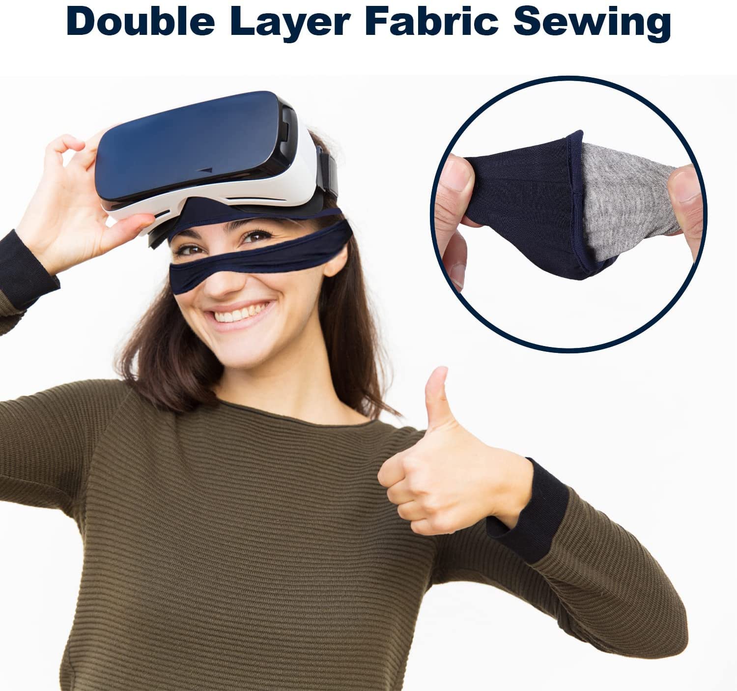 VR Eye Masks VR Sweat Band ,Breathable Facemask for Enhanced Comfort in VR, Adjustable Size,for Oculus Quest 2 Facemask Use for VR Workouts Supernatual with Virtual Reality Headset