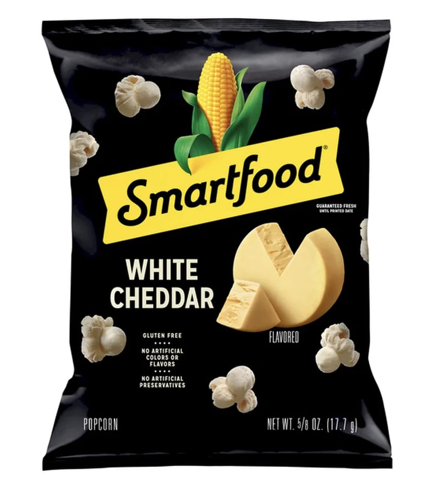 Salutem Vita - Smartfood White Cheddar Popcorn, 0.625oz Bags, Pack of 10