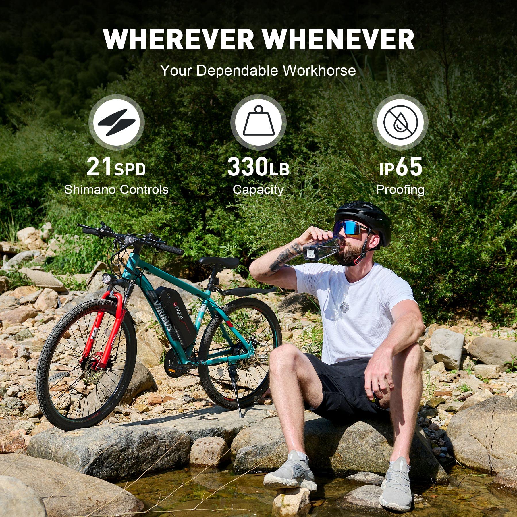 Viribus Electric Bike for Adults with Aluminum Frame