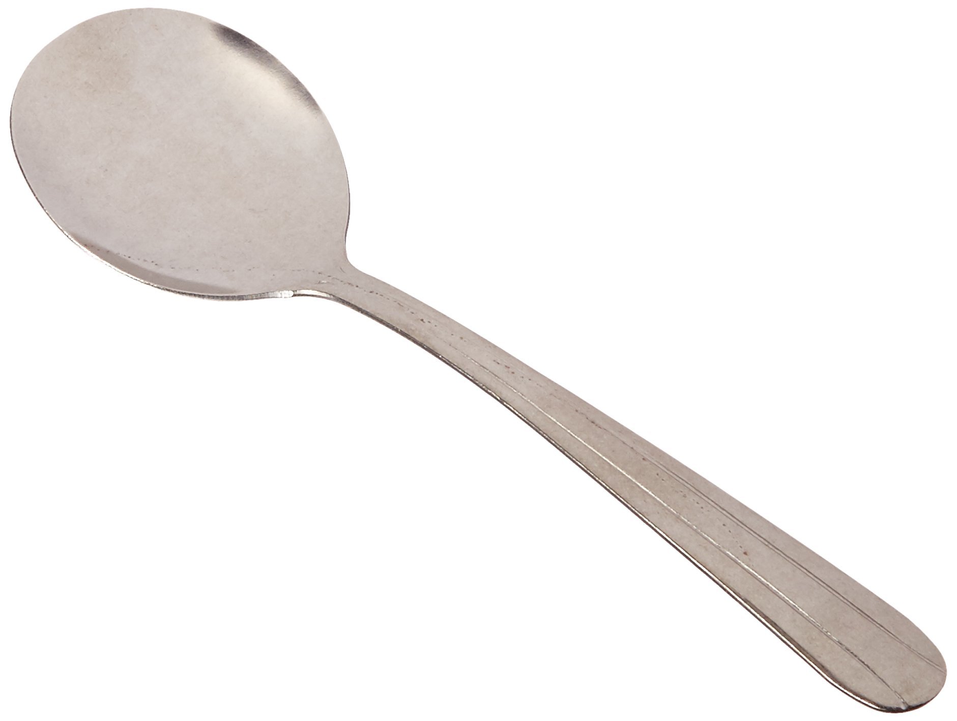 Winco 12-Piece Dominion Bouillon Spoon Set, 18-0 Stainless Steel,Silver