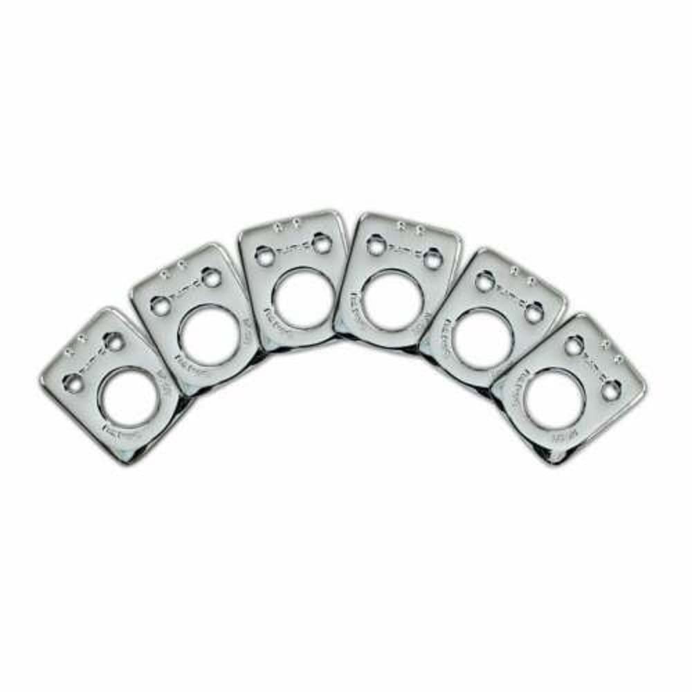 PRT-952-201-N0: Ratio InvisoMatch Premium Mounting Plates For Fender Style 2 Pin Hole - Nickel