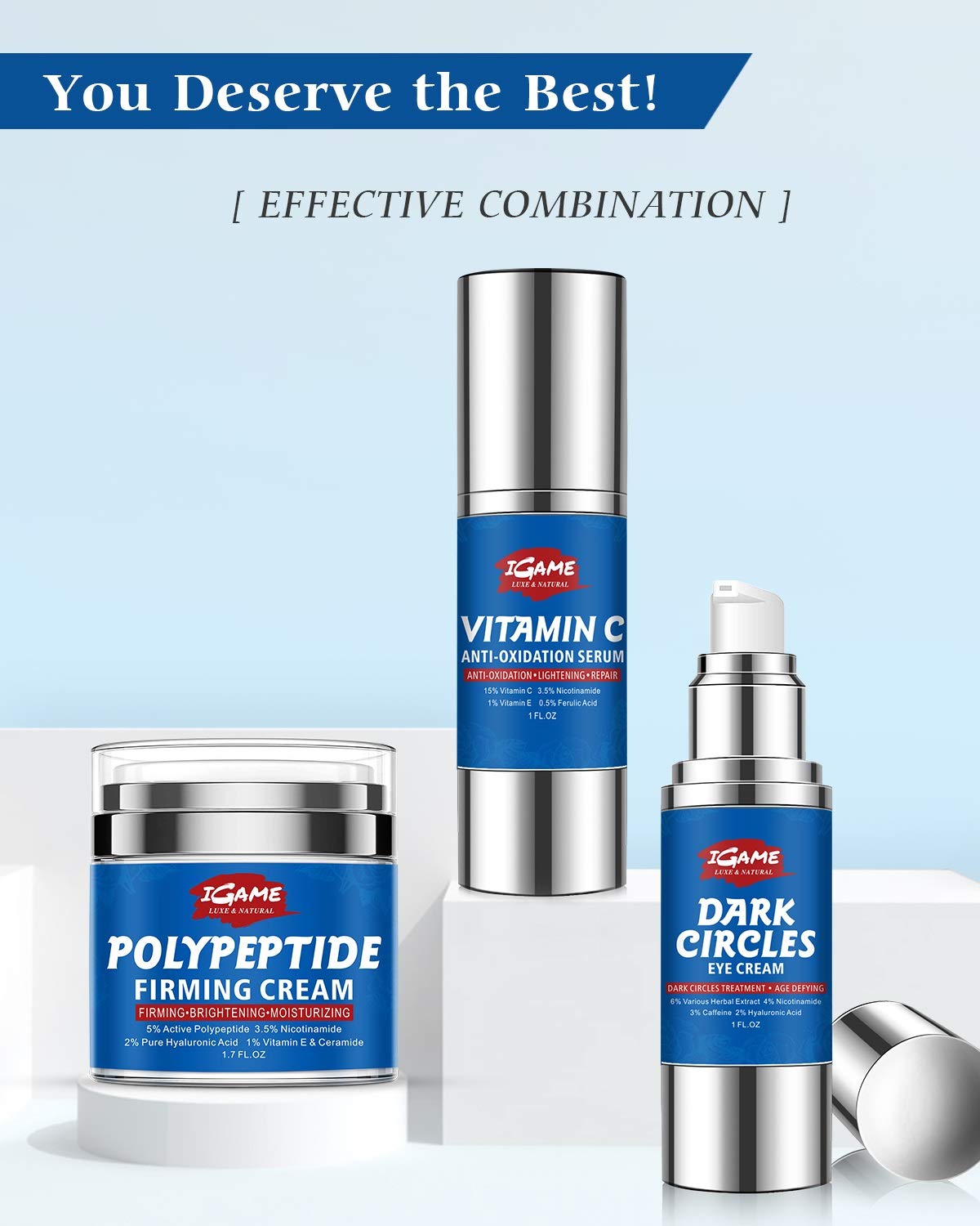 Polypeptide Face Cream, Anti Aging Face Moisturizer for Anti Wrinkles, Hydrating, Moisturizers for face with Polypeptide, Nicotinamide, Hyaluronic Acid, Vitamin E-American Brand