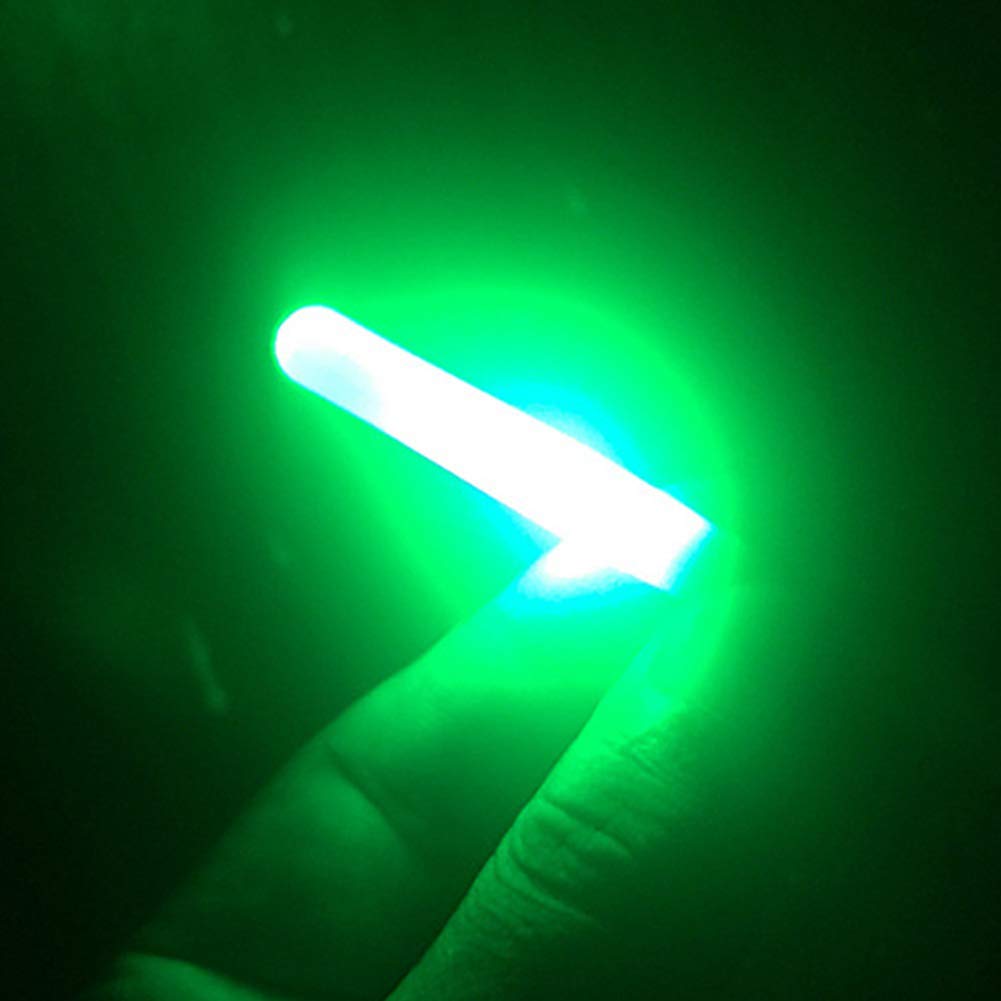 RICH Fishing Glow Sticks for Pole,Fluorescent Light Stick,Sea Float Durable Light Stick Night Fishing Rod(Battery Included)