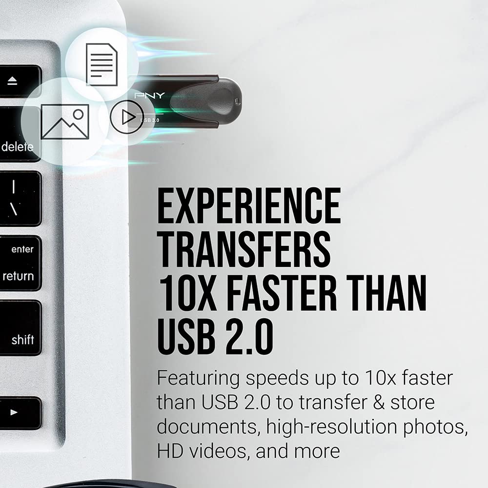 PNY 256GB Turbo Attache 4 USB 3.0 Flash Drive