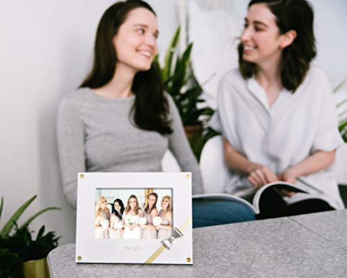 Pearhead The Girls 4x6 Wedding Keepsake Picture Frame, Bridesmaids Gifts, Keepsake for Bridal Party, White