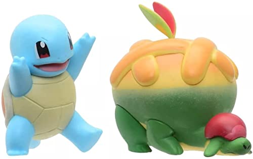 Pokemon 2 Inch Battle Figure Pack | Squirtle vs. Appletun
