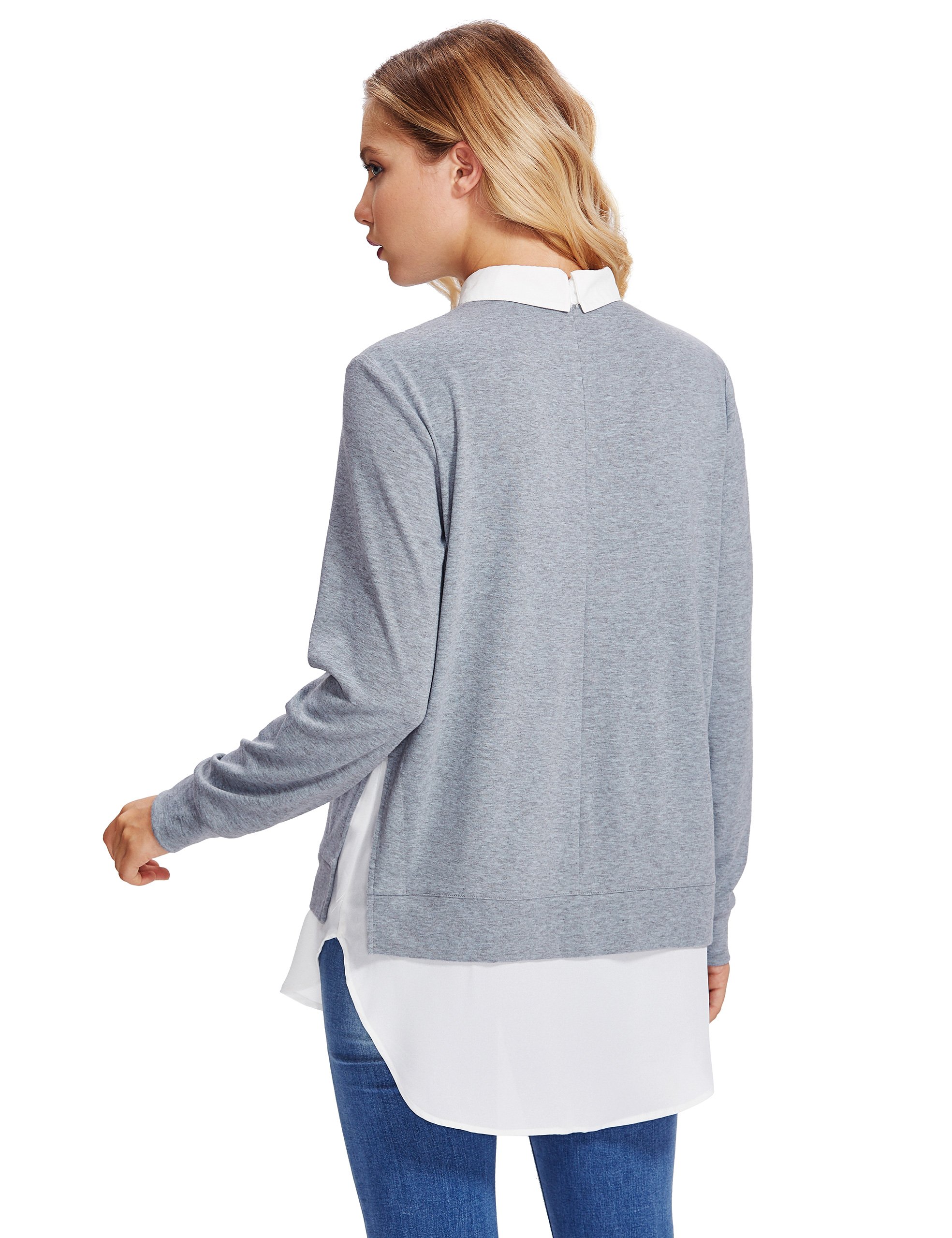 Romwe Casual soft Cloth Light Gray