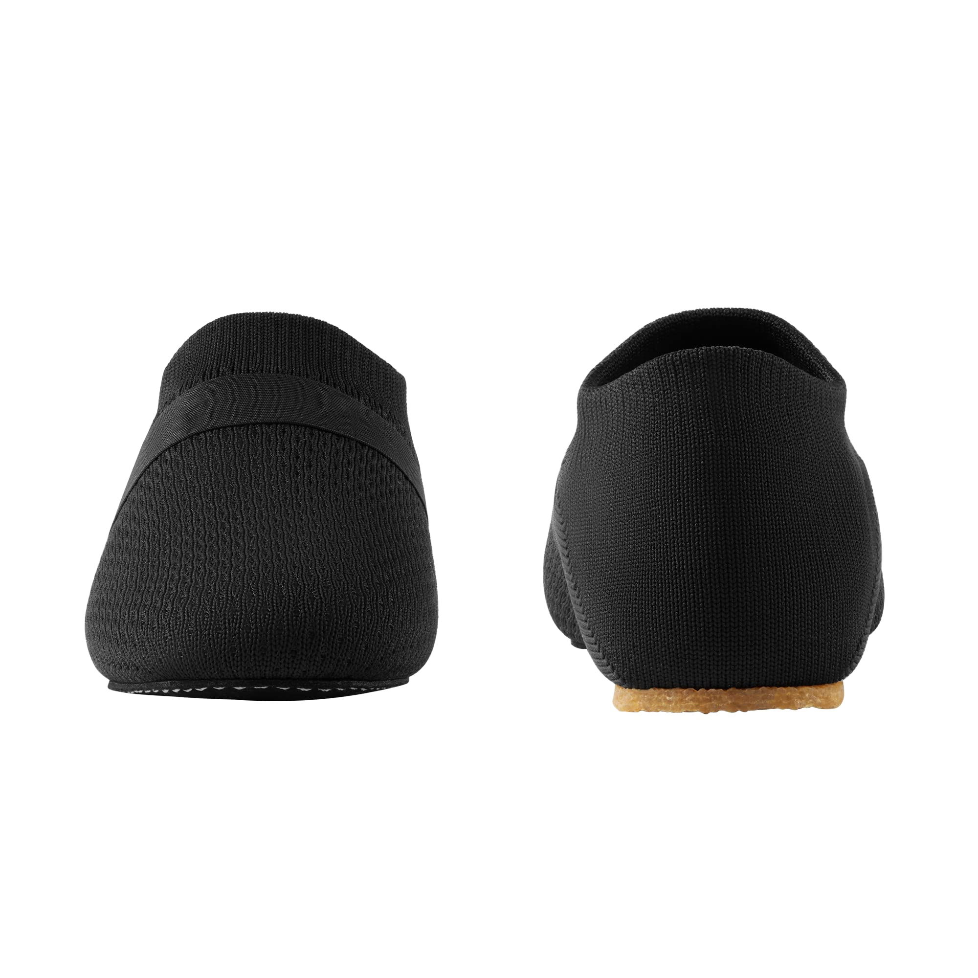 SANGEESON Jazz Shoe Slip-on for Women and Men's Dance Shoes, Black 10