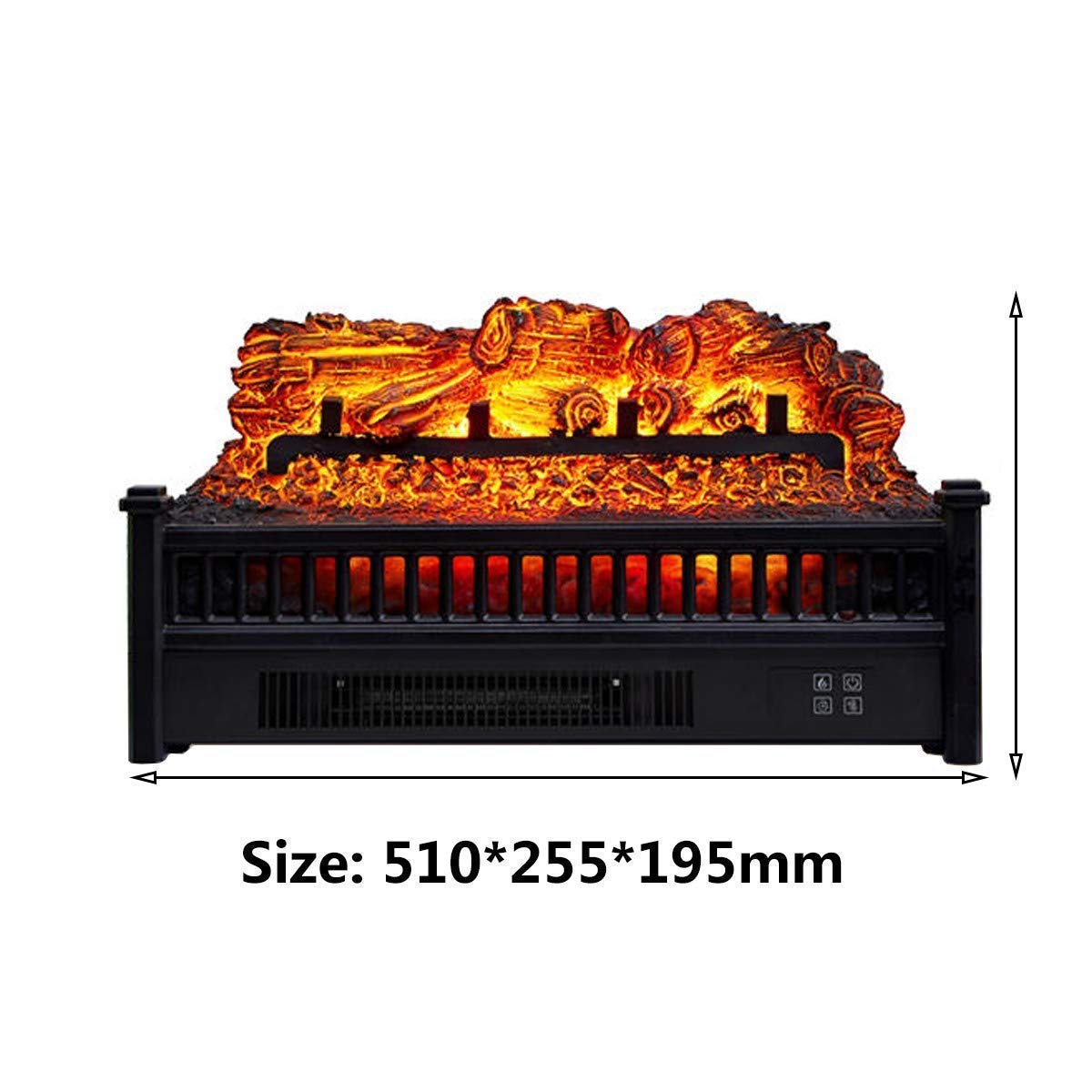 OQHAIR Electric Fireplace with Wood Stove Electric Stove Fire Pit Heating with Flame Effect ding and Portable with Overheating Protection for Quickly Heating Up A Room 18