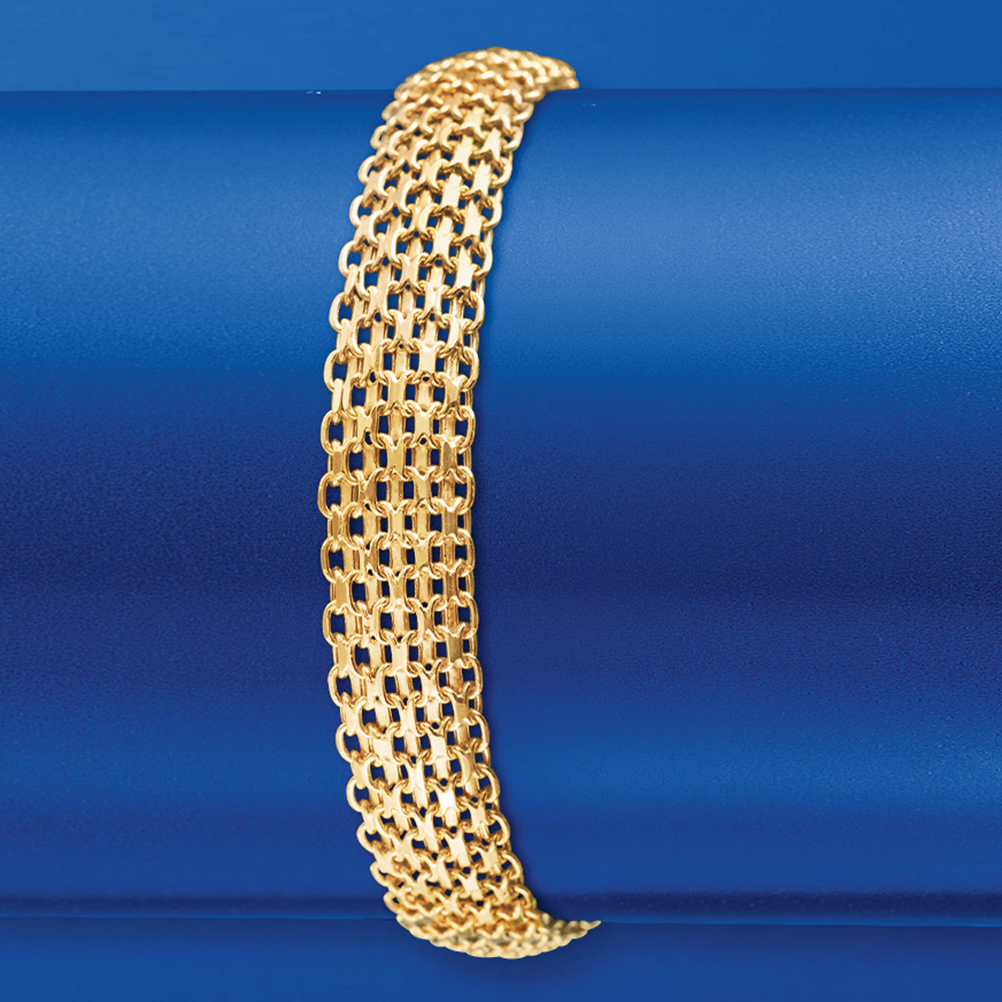 Ross-Simons Italian 14kt Yellow Gold Bismark-Link Bracelet. 7.5 inches