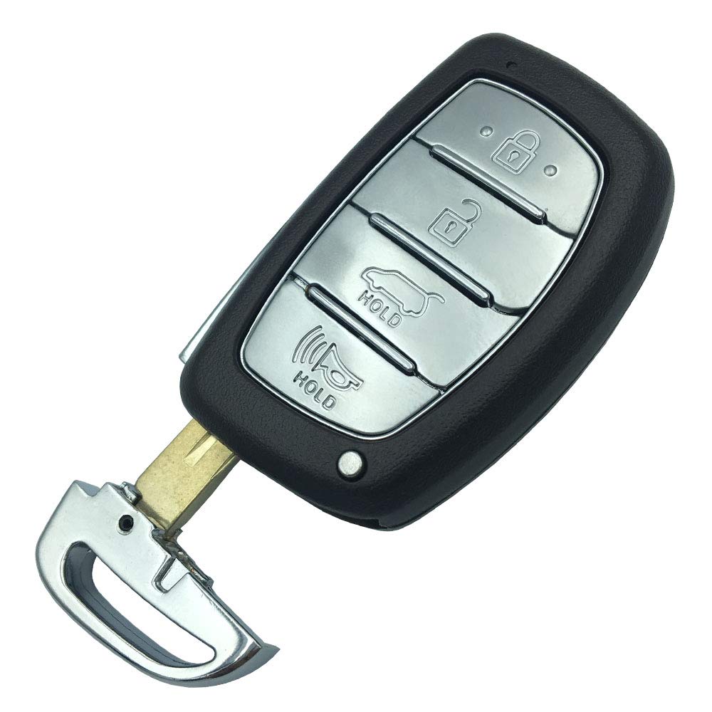 Replacement Hyundai Key Fob Shell Case with 4 Button Fit for Hyundai IX25 IX35 Elantra Sonata Verna Key Remote Control Key Fob Shell